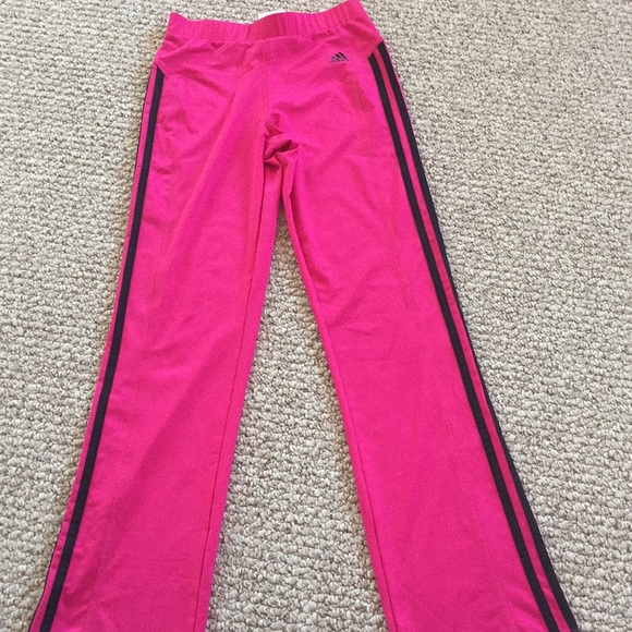 adidas | Bottoms | Girls Adidas Pink Training Pants | Poshmark